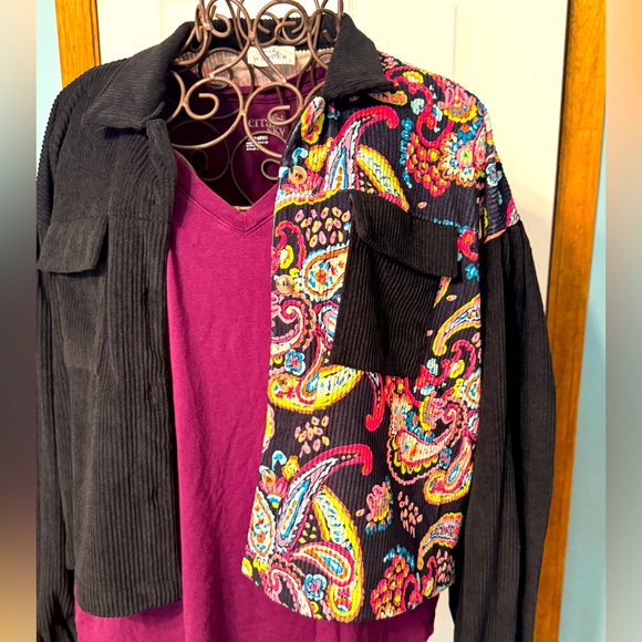 Emily Wonder | Jackets & Coats | Emily Wonder Cropped Paisley Womens ...
